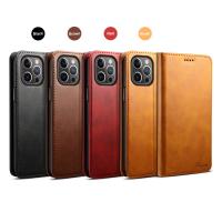 China Genuine Leather Wallet Phone Case ODM / OEM Luxury Iphone Leather Case for sale