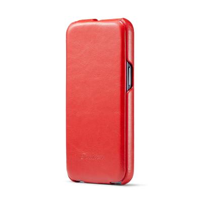 China Exquisite Luxury Genuine Leather Phone Cases OEM Iphone 14 Magnetic Case for sale