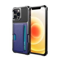 China Exquisite Magnetic Card Holder For Iphone 12 13 Dirtproof Leather for sale