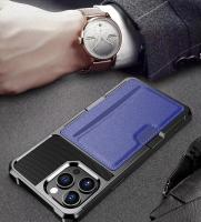 China Exquisite Magnetic Card Holder For Iphone 12 13 Dirtproof Leather for sale