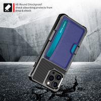 China Exquisite Magnetic Card Holder For Iphone 12 13 Dirtproof Leather for sale