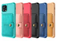 China OEM Phone Leather Wallet Case Shockproof Magsafing Card Holder For Iphone 14 for sale