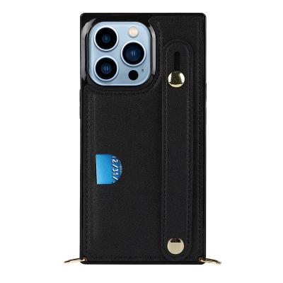 China Exquisite Iphone Wallet Case Leather OEM / ODM Black Phone Case for sale