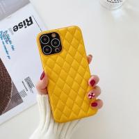 China Down Cartoon Leather Genuine Leather Phone Back Cover For IPhone 12 Pro Max for sale