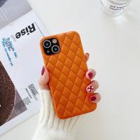 China Down Cartoon Leather Genuine Leather Phone Back Cover For IPhone 12 Pro Max for sale