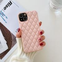 China Down Cartoon Leather Genuine Leather Phone Back Cover For IPhone 12 Pro Max for sale