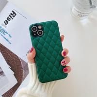 China Down Cartoon Leather Genuine Leather Phone Back Cover For IPhone 12 Pro Max for sale