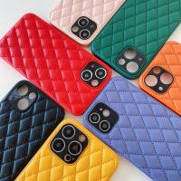 China Down Cartoon Leather Genuine Leather Phone Back Cover For IPhone 12 Pro Max for sale