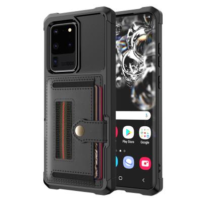 China Magsafe Samsung Mobile Phone Pouch Case Dirtproof Magnetic Leather Case for sale