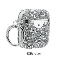 China Shockproof Headphone Case Cover Rhinestone Earbud Storage Case Diamond for sale