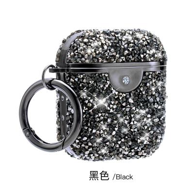 China Shockproof Headphone Case Cover Rhinestone Earbud Storage Case Diamond for sale
