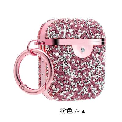 China Shockproof Headphone / Earphone Storage Case Rhinestone Bling Diamond for sale