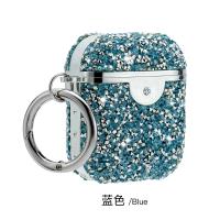 China Shockproof Headphone Case Cover Rhinestone Earbud Storage Case Diamond for sale