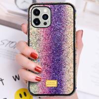 China Glossy Mobile Phone Case Luxury Diamond Protection Back Case For IPhone 13 12 Promax for sale