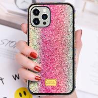 China Glossy Mobile Phone Case Luxury Diamond Protection Back Case For IPhone 13 12 Promax for sale