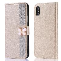 China Flash Powder Electroplated Diamond Inlay Phone Case For Iphone Xr Xs 11 12 13 14 Pro Max Cell Cover for sale