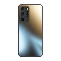 China Frosted Liquid Glass Phone Case P50 Lens All Inclusive Drop Protection Straight Edge Case for sale