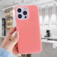 China Simple Ins Jelly Liquid Silicone Phone Case For Apple 14 Promax IPhone 15 Full Package for sale