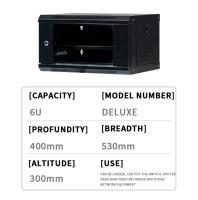 China 6U Assembling Network Equipment Cabinet 400mm Depth for Router Switch Monitoring for sale