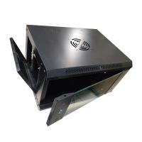 China Ventilated Lockable Network Server Cabinet 6U 9U 12U 4-Post Steel Rack Mount Enclosure for sale