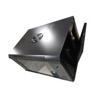 China Durable Locking Network Rack Cabinet In Black Steel With Cable Management for sale