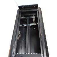 China Durable Locking Network Rack Cabinet In Black Steel With Cable Management for sale