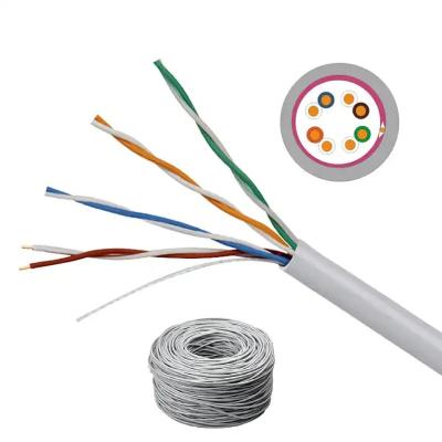 China PVC Jacket Ethernet Cat5e LAN Cable With Copper CCA Conductor Material for sale