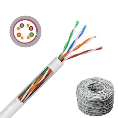 China Cat5e RJ45 LAN Cable 24 AWG 300V PVC Jacket for Gigabit Ethernet for sale