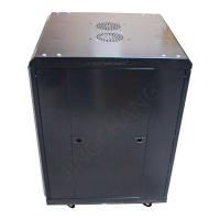 China 4-Post Network Server Cabinet 19 Inch Tool Free Installation Steel Enclosure Black for sale