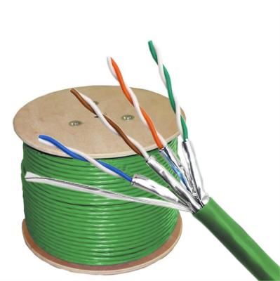 China Cat6A FTP Pure Copper LAN Cable 500MHz LSZH Jacket 1000ft for sale