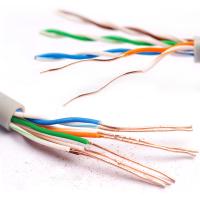 China 24AWG ANATEL Non Shield Copper PVC Cat5e Cable , Ethernet Cable Wiring Cat 5e for sale