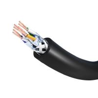 China Black Stable 1M 2M 3M 5M 10M 24AWG 4 Pairs Cat7 Patch Cord for sale