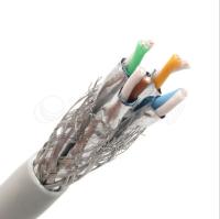 China Cat6a S/FTP Cable 23AWG Bare Copper 0.58mm Conductor HDPE PVC Insulation Ethernet Network Cable for sale