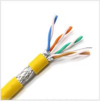 China Cat6a S/FTP Cable 23AWG Bare Copper 0.58mm Conductor HDPE PVC Insulation Ethernet Network Cable for sale