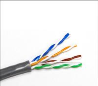 China 24AWG 4 Pairs PE PVC Jacket CU CCA Cat5e LAN Cable For Computer for sale