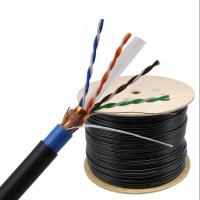 China 305M PVC 4P Twisted Pair SFTP Cat6 Shielded Ethernet Cable , SFTP Cat6 PVC Cable for sale