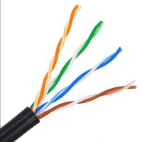 China Outdoor CCA LDPE Jacket Waterproof Cat5e LAN Cable Pure Copper for sale