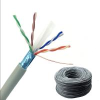 China Indoor 4P Twisted Pair 0.57mm Cat6 LAN Cable , Blue Cat6 Cable for sale