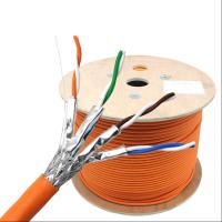 China Cat 7 Ethernet shielded cable with LSZH Sheath Material, 10Gbps transmission Speed for sale