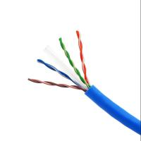 China Cat5e UTP Solid Bare Copper 24AWG 0.5mm Network Cable 305m PVC LSZH for sale