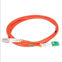 China Orange OM3 OM5 Armored Fiber Optic Patch Cord , SC UPC Patch Cord for sale