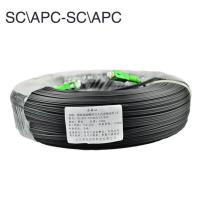 China Outdoor FTTH Fiber Optic Patch Cord SC UPC Simplex Singlemode 3m 20m 30m 40m 50m 60m for sale