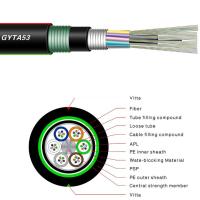 China Armored Loose Tube GYTA53 Outdoor Direct Buried Fiber Optic Cable 4-288 Core for sale
