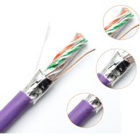 China CU CCA Conductor 23AWG SFTP Cat6 LAN Cable For Telecommunication for sale