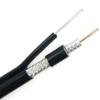 China Bare Copper RG6 RG11 Coaxial Cable 1.02mm Conductor F Type Connector for CATV Satellite TV for sale