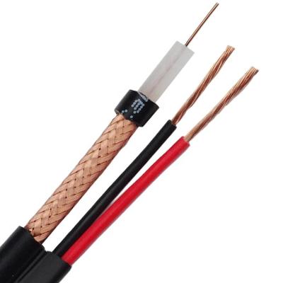 China RG59 2C Coaxial TV Cable with Power 75 Ohm CCS Conductor for CCTV Security System for sale