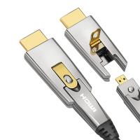 China Gold Plated Metal Case HDCP HDR High Speed HDMI Cable for sale