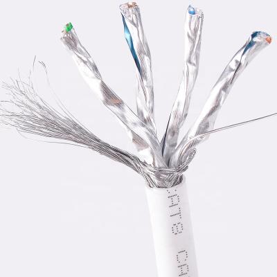 China 22AWG 4Pair Solid Bare Copper CCA CAT8 S/FTP LSZH Network LAN Cable 500m for sale