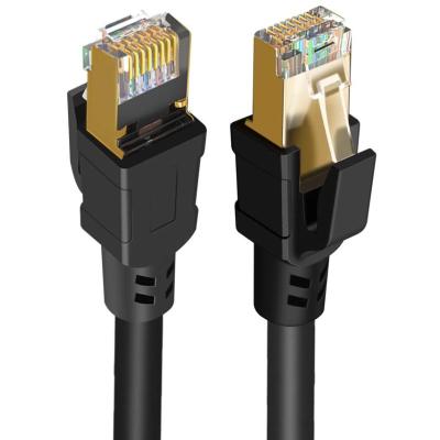 China 40Gbps CAT8 Ethernet Cable 2000MHz SFTP Network Patch Cord 26AWG Bare Copper RJ45 for sale
