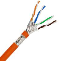 China Cat7 S/FTP LAN Cable 23AWG Solid Bare Copper 305m 1000ft 600MHz 10Gbps LSZH Outdoor for sale